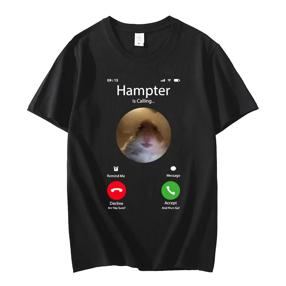 Jual Dank Meme Hamster Staring Front Camera Hampter Calling T-shirt ...