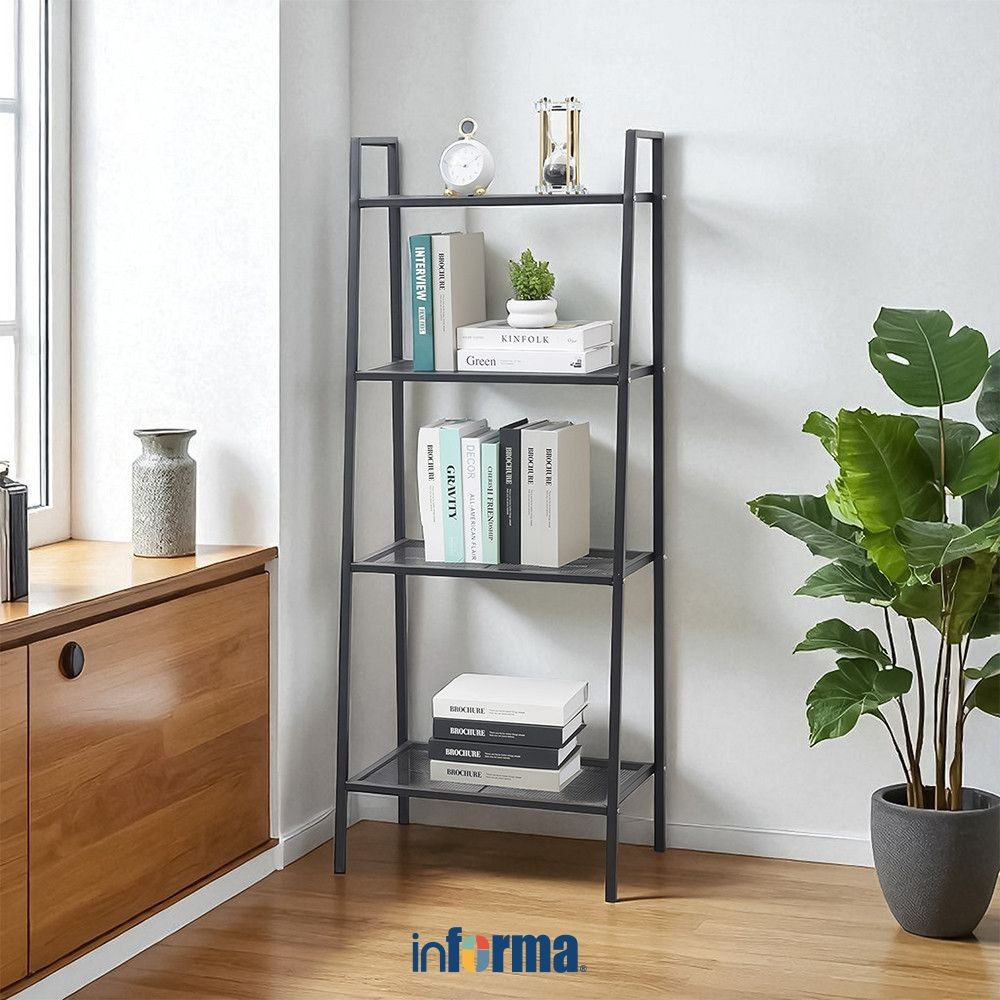 Jual Informa Libie Rak Besi 4 Tingkat - Hitam Storage Rack Metal Tempat ...