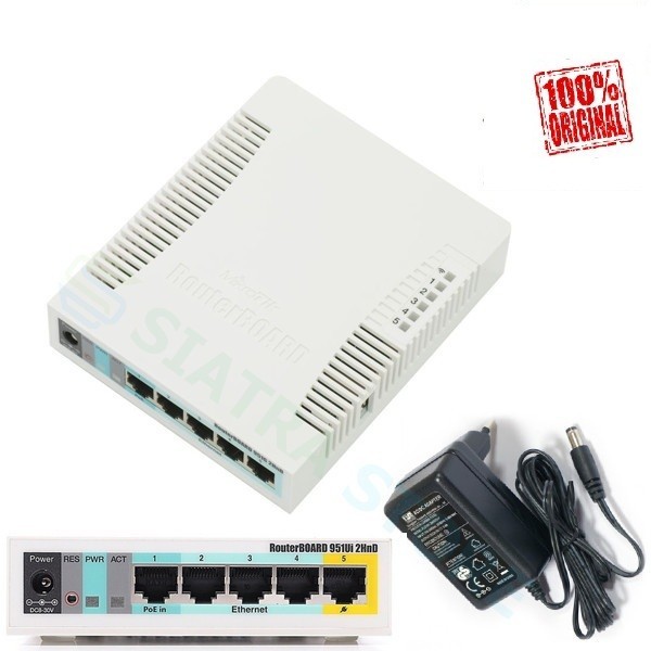 Jual MikroTik RB951Ui-2HND Wireless RouterBoard RB 951 Ui 2HnD | Shopee ...
