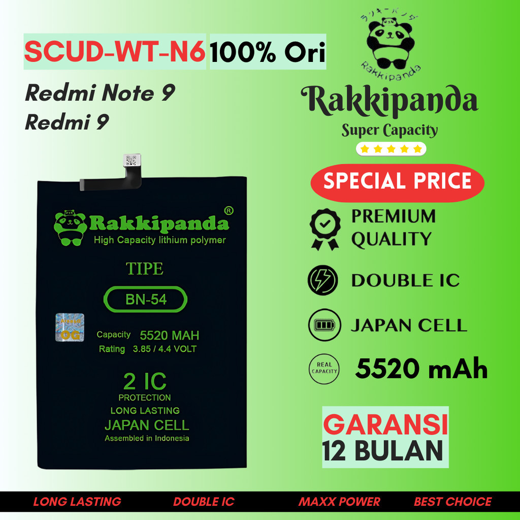 Jual Baterai BN54 BN 54 Redmi Note 9 4G / Redmi 9 Batre Batrai Original ...