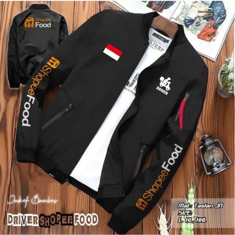 Jual jaket shopee food jaket kurir jaket bomber terbaru jaket paling murah | Shopee Indonesia