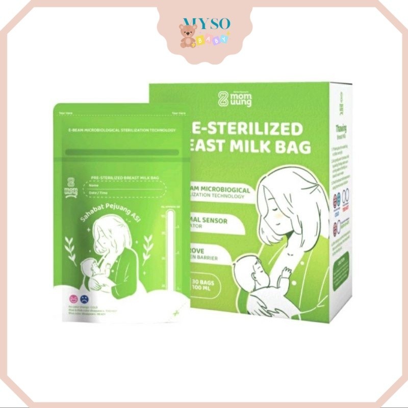 Jual Mom Uung Kantong ASI isi 30 pcs 100ML breast milk bag momuung asi bag tempat penyimpanan ...