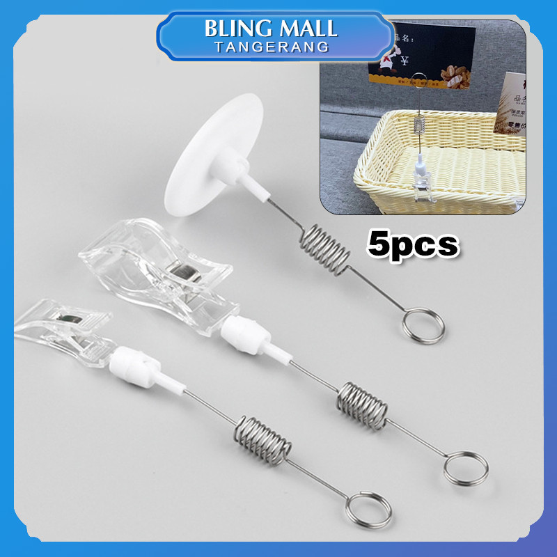 Jual 5PCS Penjepit Label Harga / Jepitan Menu / Jepitan Papan Label ...