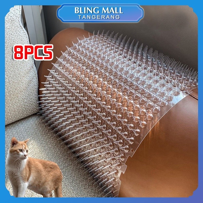 Jual 8PCS Duri Plastik Anti Kucing Spike Mat Paku PET Mengusir Hewan ...