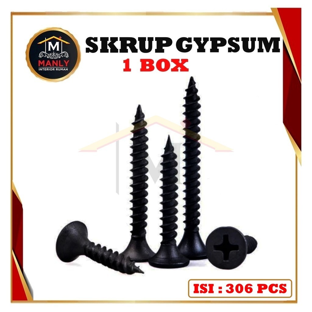 Jual Sekrup gypsum SKRUP GIPSUM 2,5 CM Tajam Drywall Hitam 450 gram | Shopee Indonesia