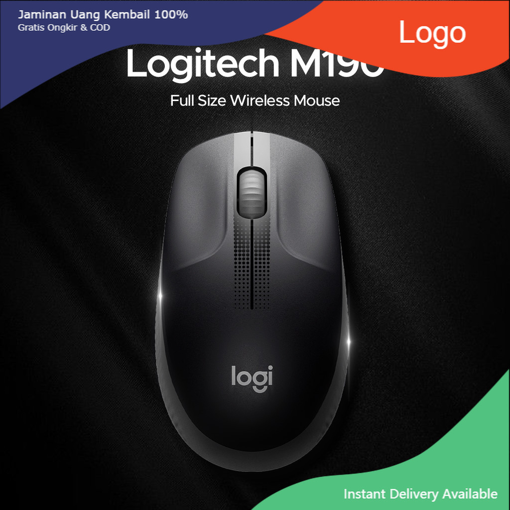 Jual Logitech Full Size Wireless Mouse - M190 | Shopee Indonesia