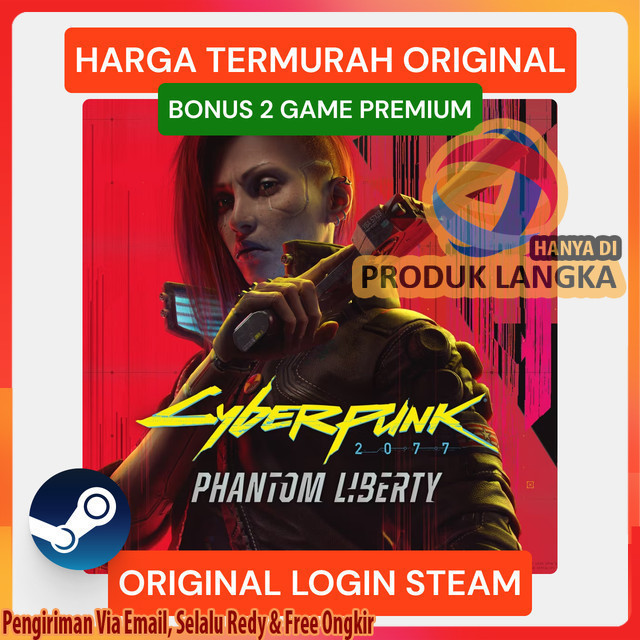 Jual Game HOT Cyberpunk 2077 + DLC Phantom Liberty ORIGINAL PAKAI STIM ...