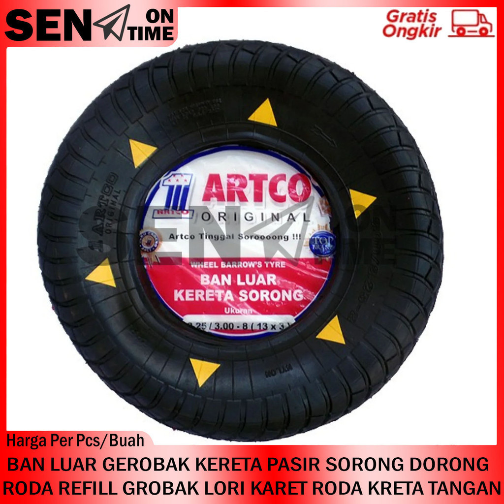 Jual Ban Luar Gerobak Refill Kereta Pasir Sorong Lori Dorong Roda ...
