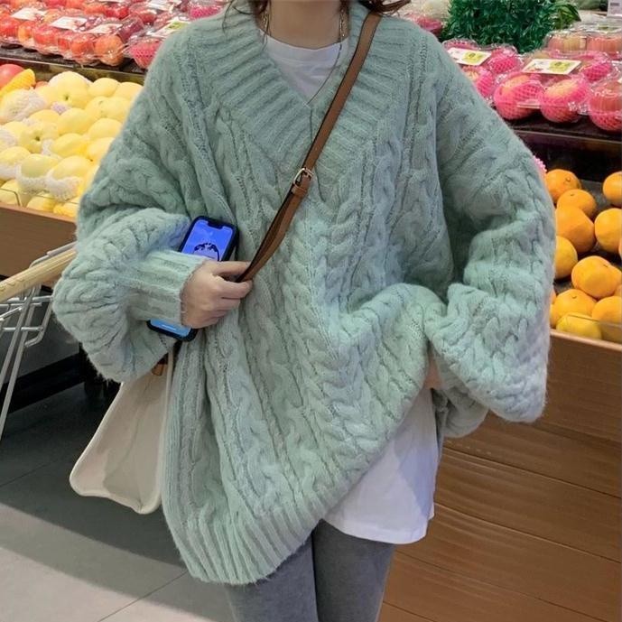 Jual EUGENE WOMAN KNIT KOREAN WINTER SWEATER THICK SWITER RAJUT WANITA ...