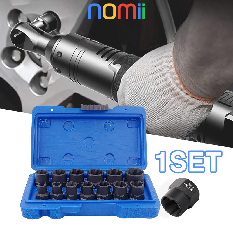 Jual 1SET Alat Pembuka Baut Mur Hex Rusak 9mm-19mm Set Kunci Ring pass ...