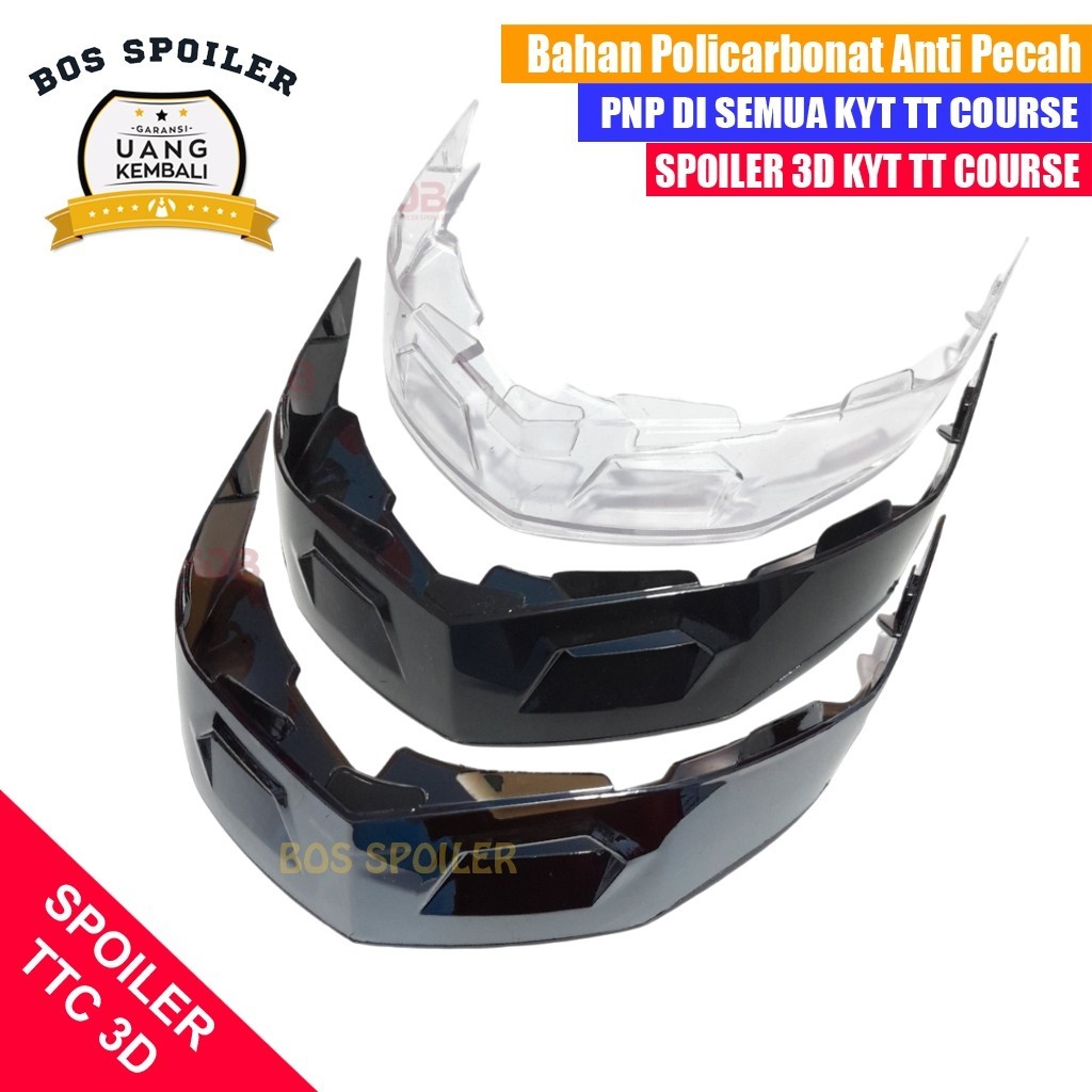 Jual SPOILER KYT TT 3D COURSE TTC | Shopee Indonesia
