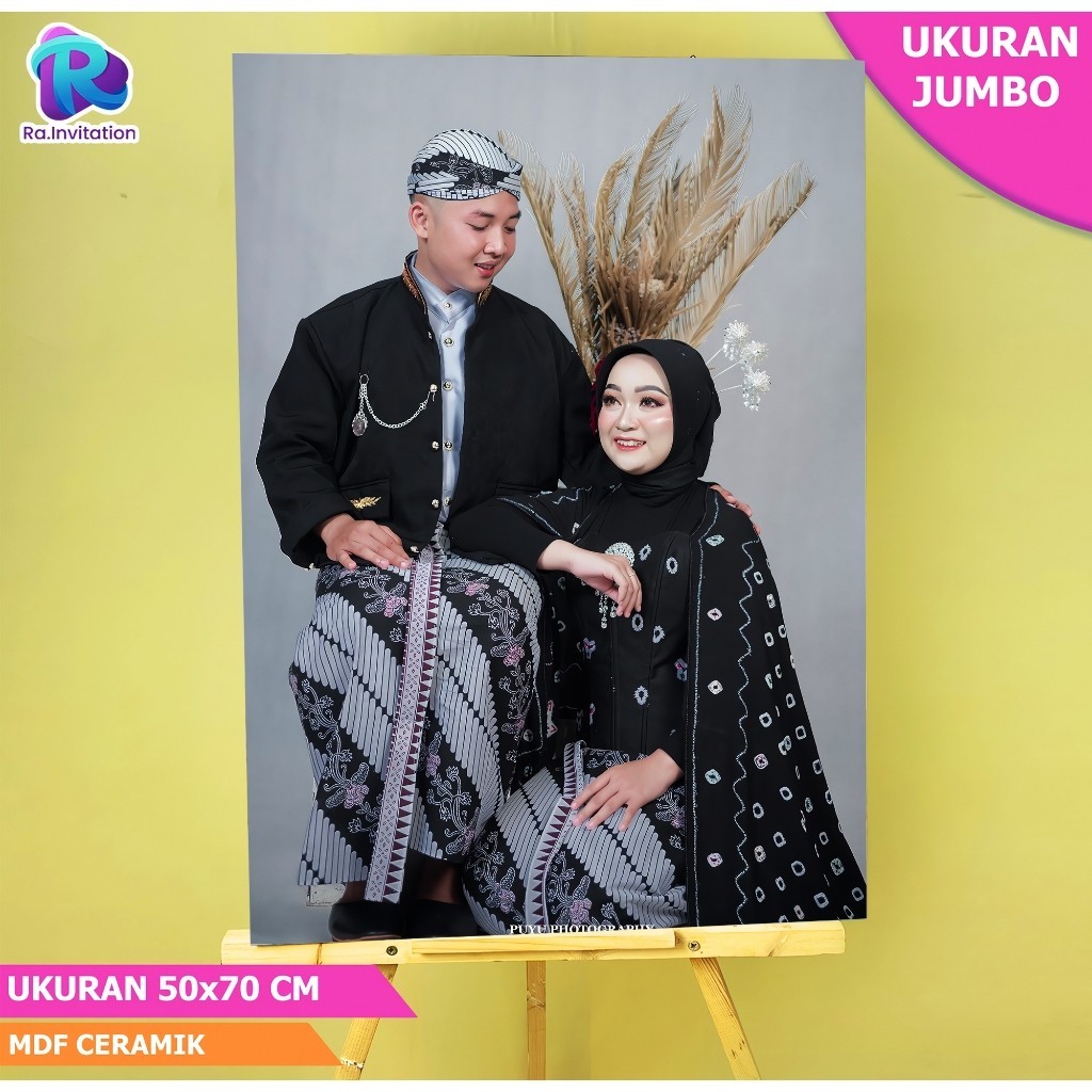 Jual AH14L 20R CETAK FOTO JUMBO UKURAN 50X70 /WEDDING SIGN / WALLDECOR ...