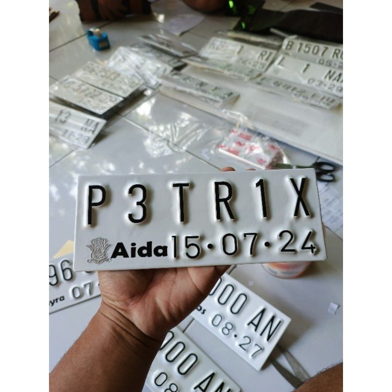 Jual Plat Custom Nama motor viral harga satuan (1pcs) | Shopee Indonesia