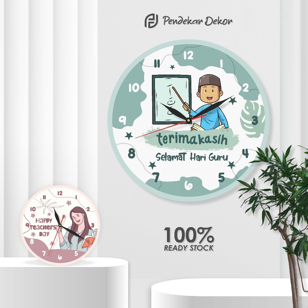 Jual JAM DINDING SELAMAT HARI GURU NASIONAL SOUVENIR KENANG KENANGAN ...