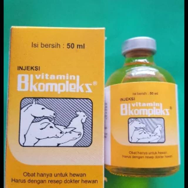 Jual INJEKSI VIT B KOMP 50ML Mencegah kekurangan vitamin B pada unggas ...
