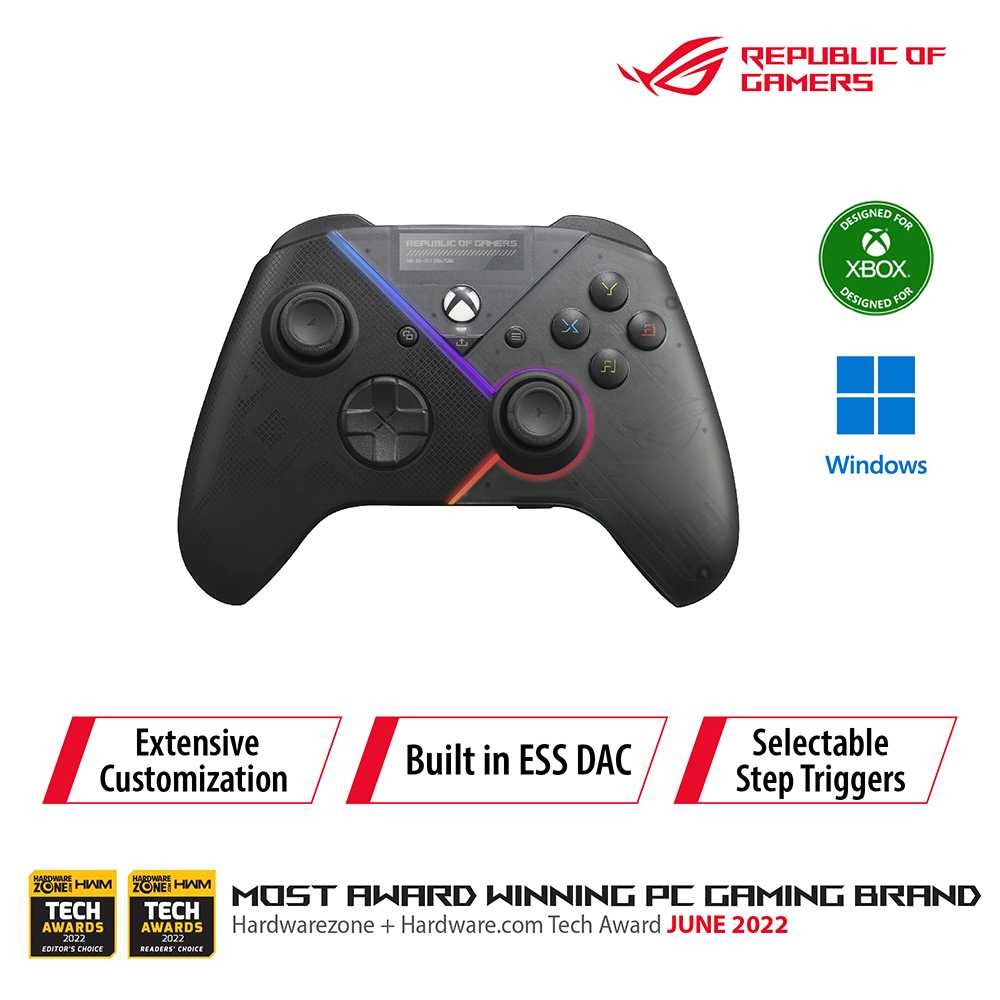 Jual ASUS ROG Raikiri PC controller features two rear buttons, left and ...