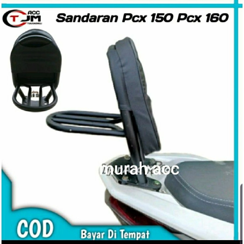 Jual Sandaran PCX 160 PCX 150 senderan PCX 160 PCX 150 full hitam ...