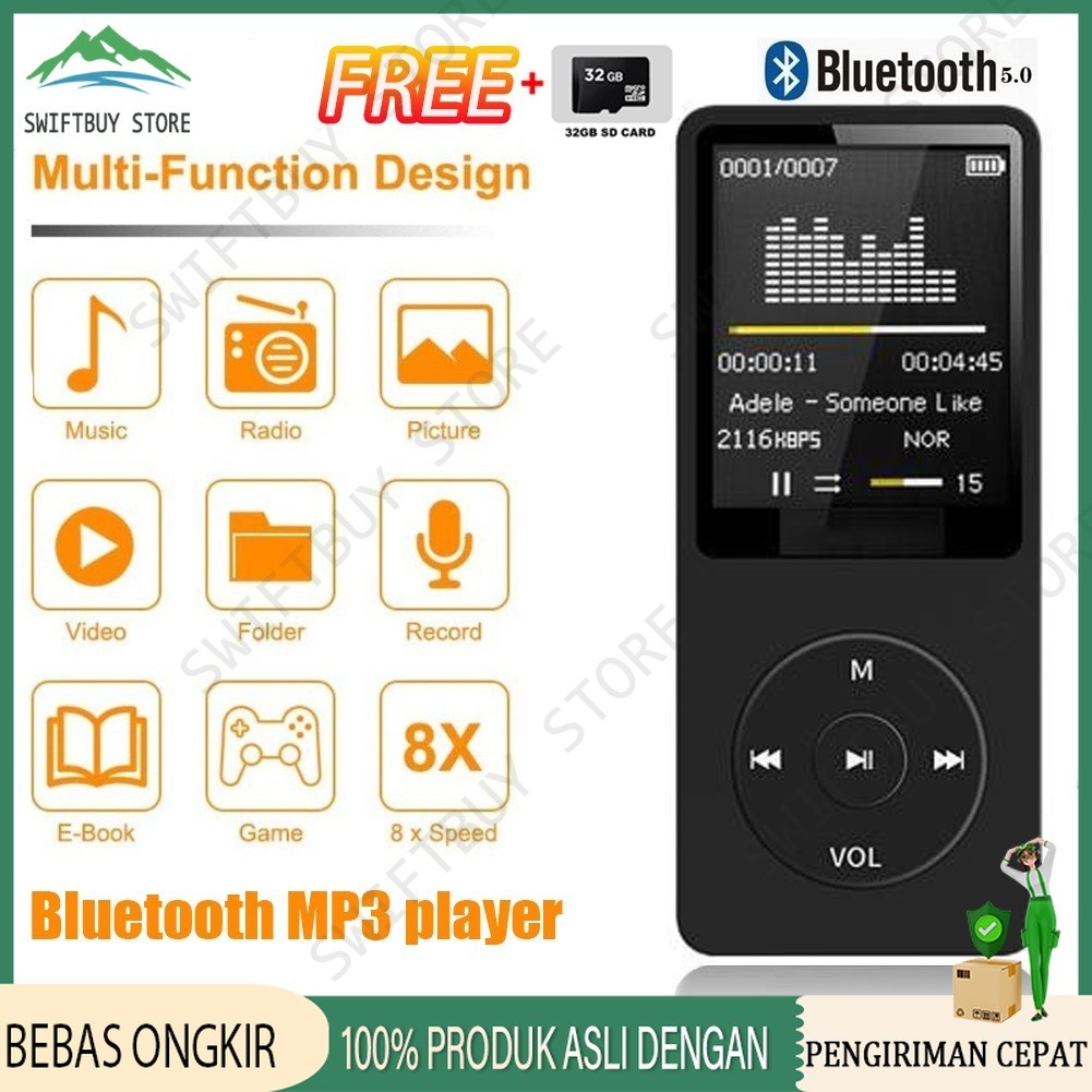 Jual MP4 Player Bluetooth MP3 Mini Player Bluetooth MP3 Bluetooth ...