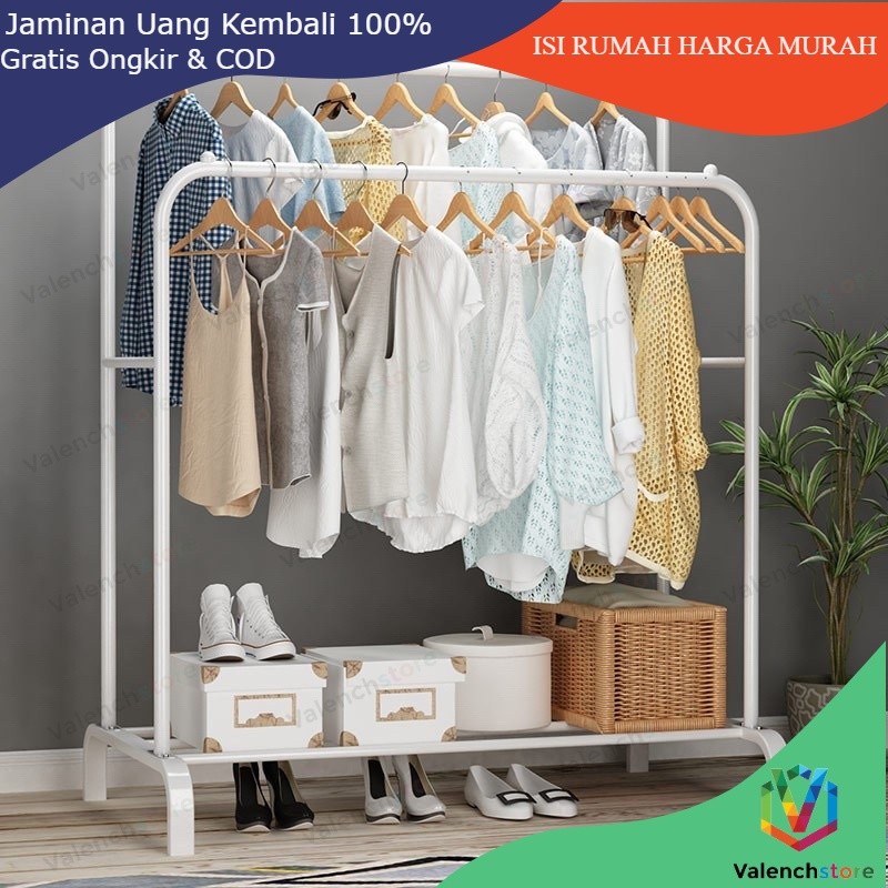 Jual Rak Gantungan Baju / Double Big Stand Hanger - Shenar /Gantungan ...