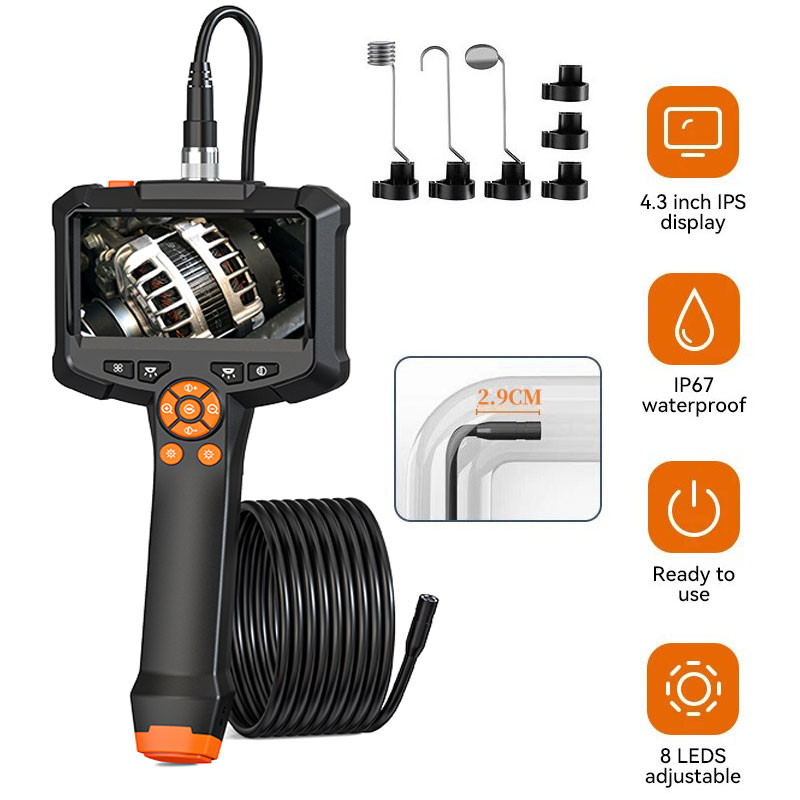 Jual HD1080P 8mm Lens Industrial Endoscope Camera 4.3inch IPS Screen ...