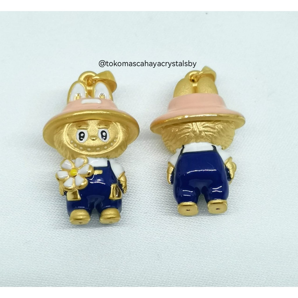 Jual Liontin / Charm Labubu Fall In Wild Emas 24k HK Hongkong 999% ...
