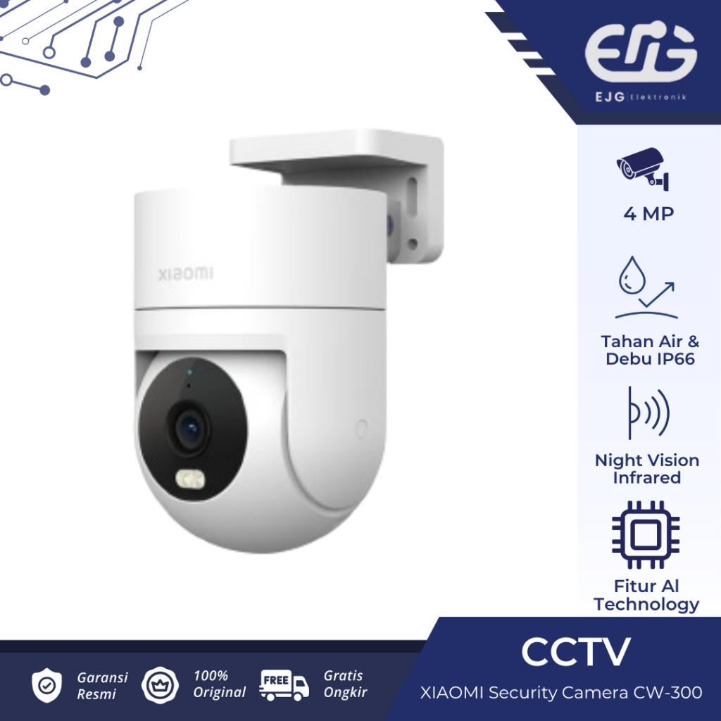 Jual Xiaomi Outdoor Camera CW 300 Mi Camera CCTV Garansi Resmi CW300 ...