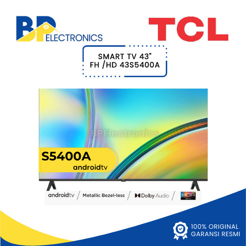Jual TCL 43S5400A Full HD Android TV LED 43 Inch S5400A Bezel-less Design GARANSI RESMI | Shopee ...