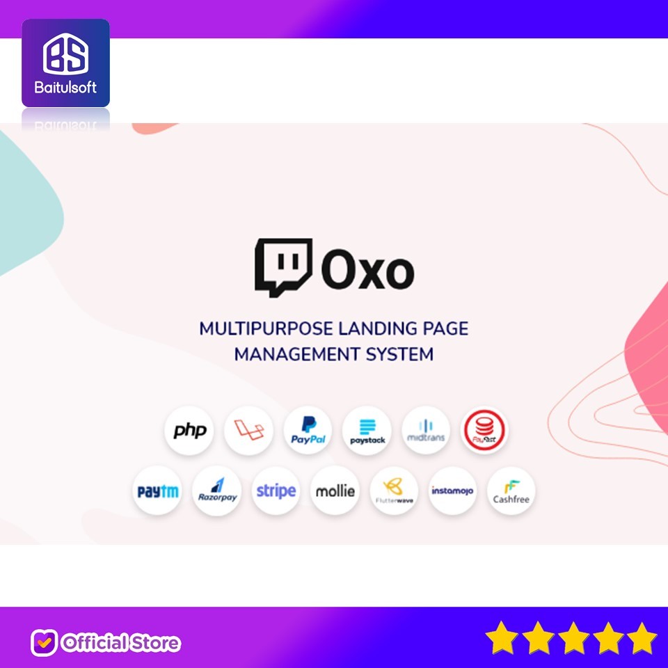 Jual SOURCE CODE APLIKASI OXO - MULTIPURPOSE LANDING PAGE CMS | Shopee Indonesia