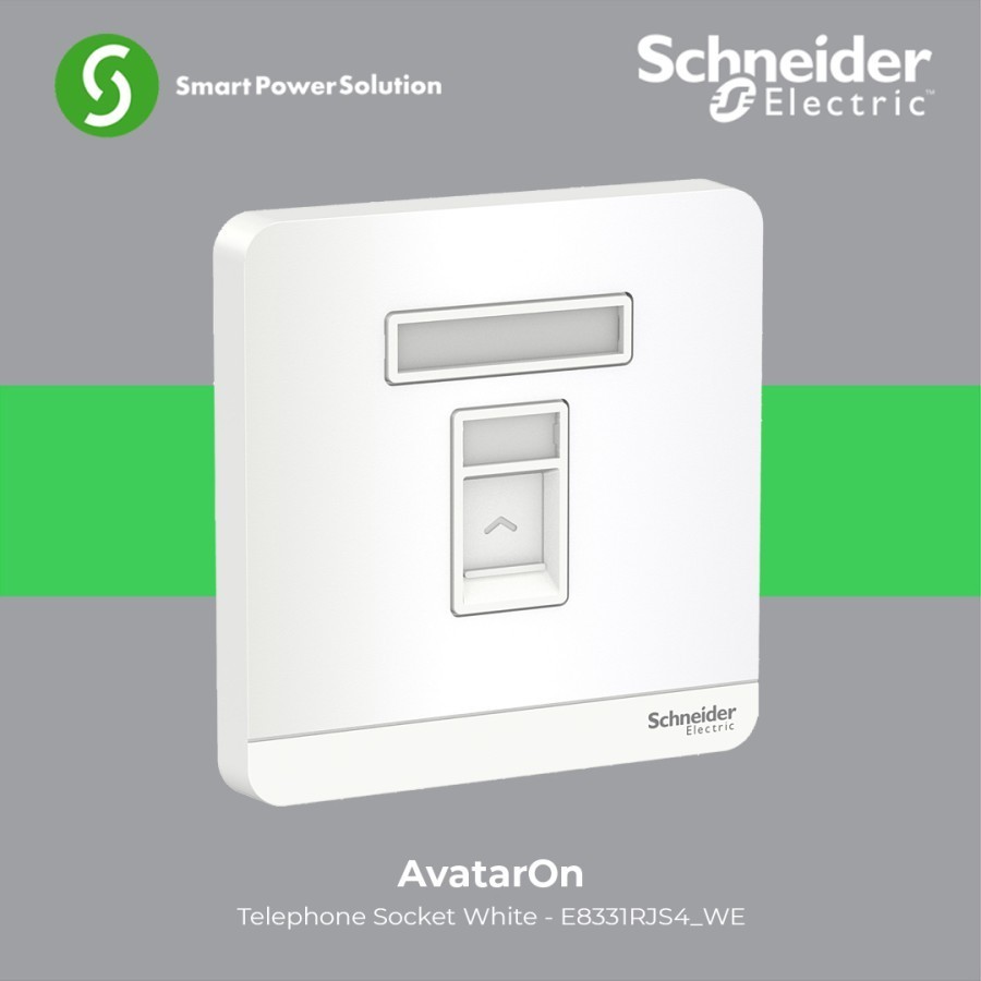 Jual Schneider AvatarOn Stop Kontak Telepon White - E8331RJS4_WE ...