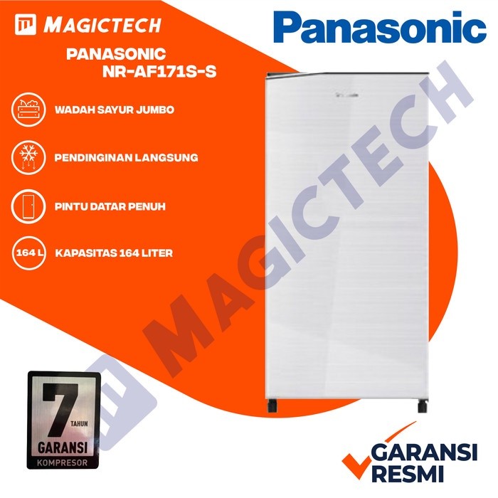 Jual KULKAS PANASONIC 1 PINTU NR-AF171S-S / AF171S ( 155 L ) | Shopee Indonesia
