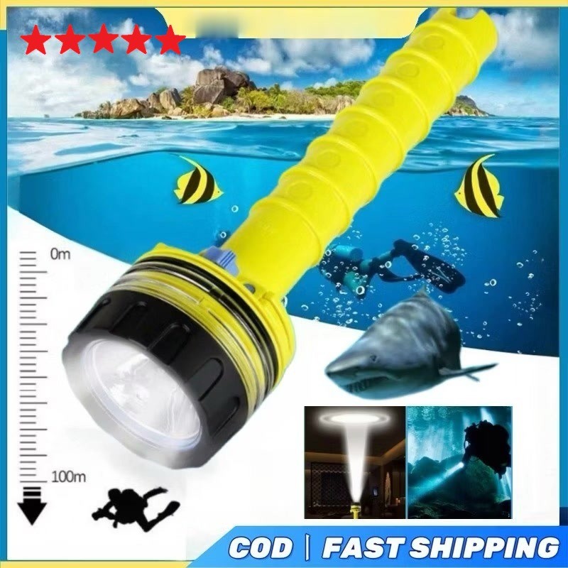 Jual Senter Selam LED Profesional Tahan Lama Lampu Menyelam Super Terang untuk Diving, Scuba ...