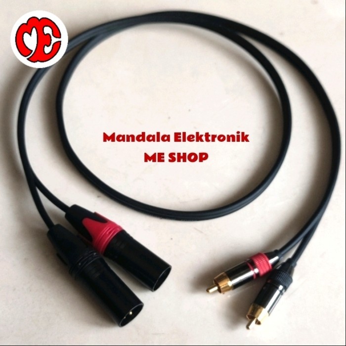 Jual kabel audio jack rca male to jack xlr male harga 1set kabel linkon ...