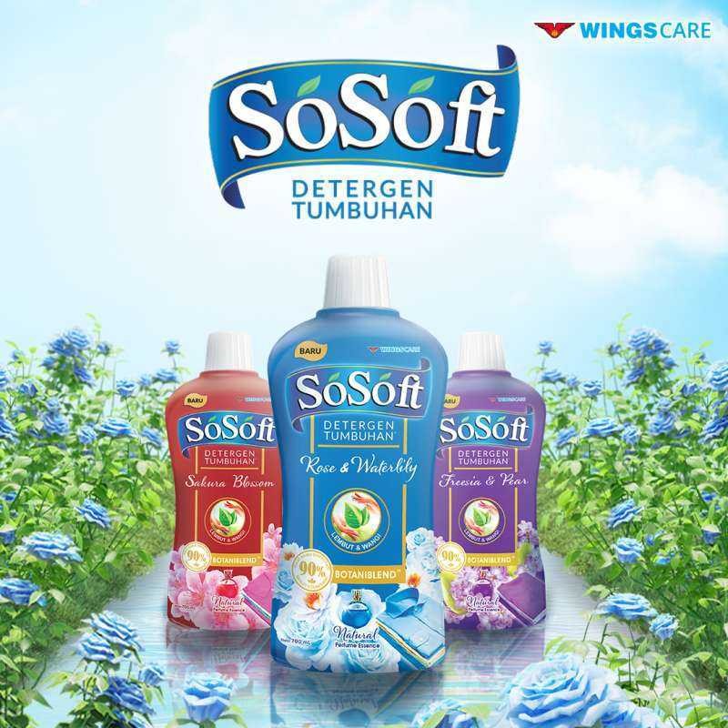Jual SoSoft Deterjen Cair Botol 700 mL - Liquid Detergent | Shopee ...