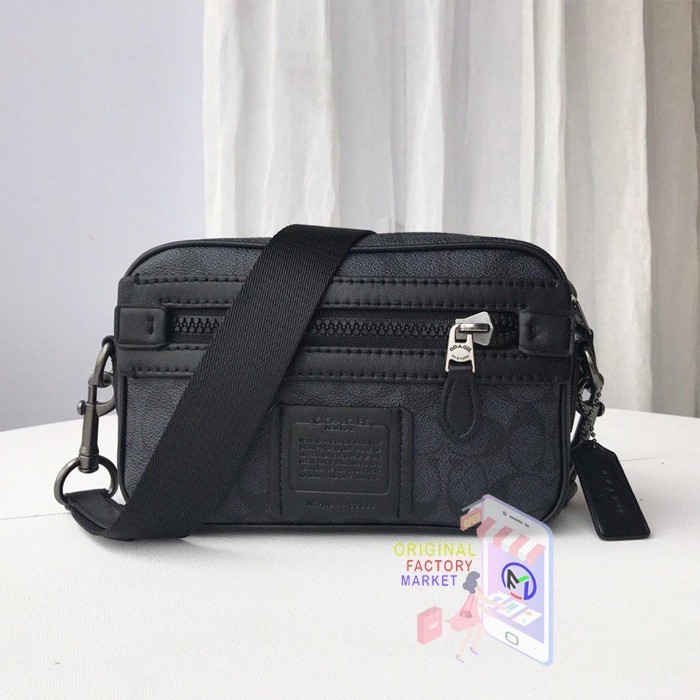 Jual TAS COC ACADEMY CROSSBODY BAG SIGNATURE CANVAS BLACK COC 69333 ...
