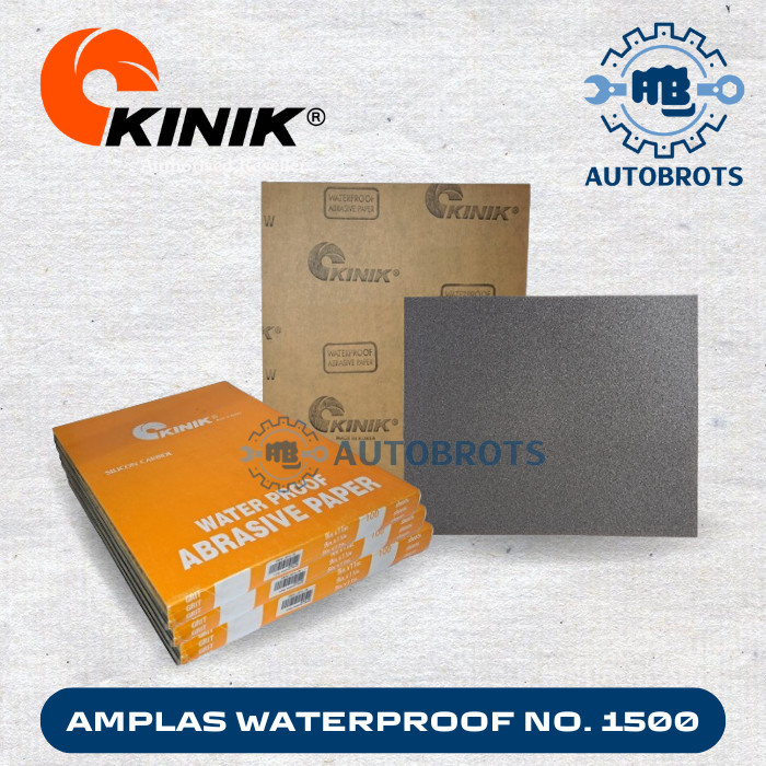 Jual KINIK Amplas Duco Waterproof No. 1500 / Abrasive Sheet Grit 1500 ...