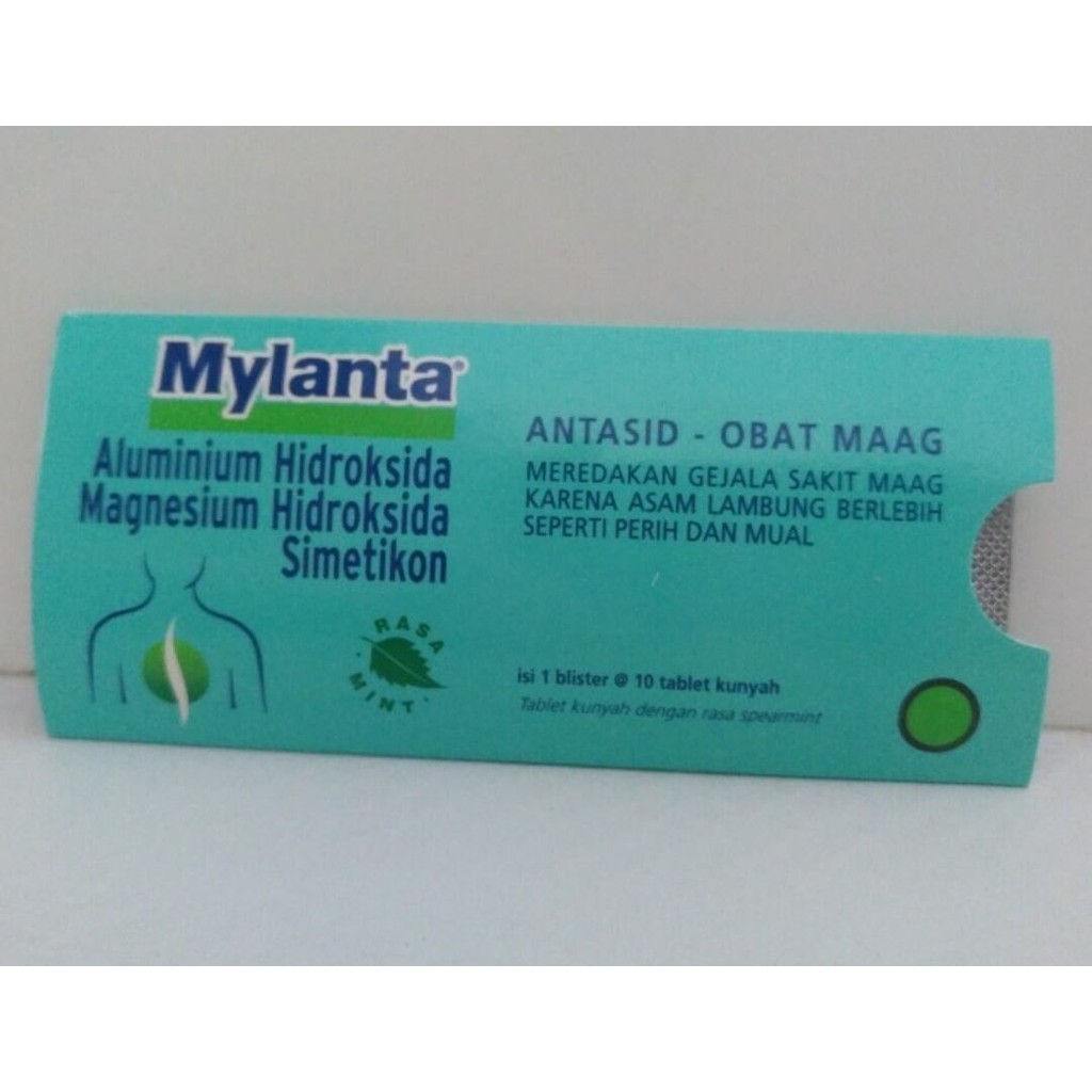 Jual Mylanta milanta tablet kunyah obat maag lambung strip isi 10 ...