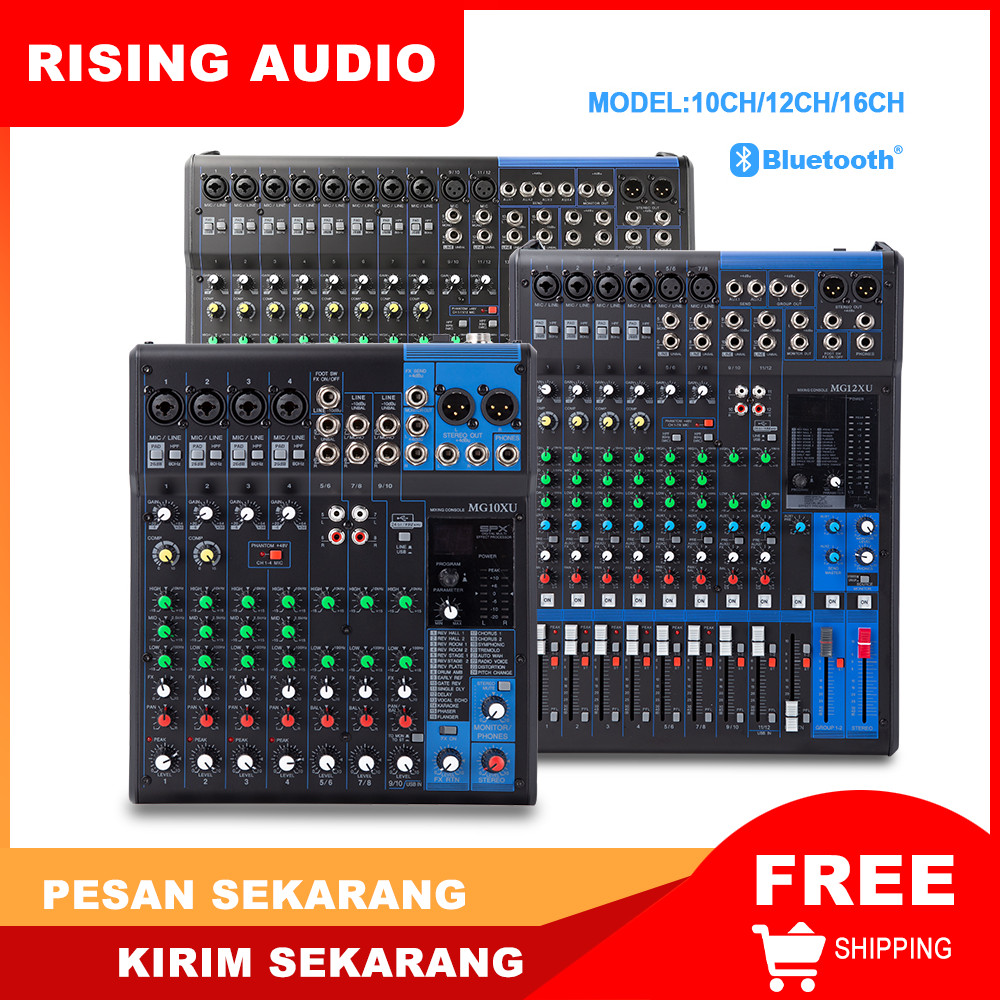 Jual MG10/12/16Channel Mixer Audio Saluran Penyiar Efek SPX Bawaan ...