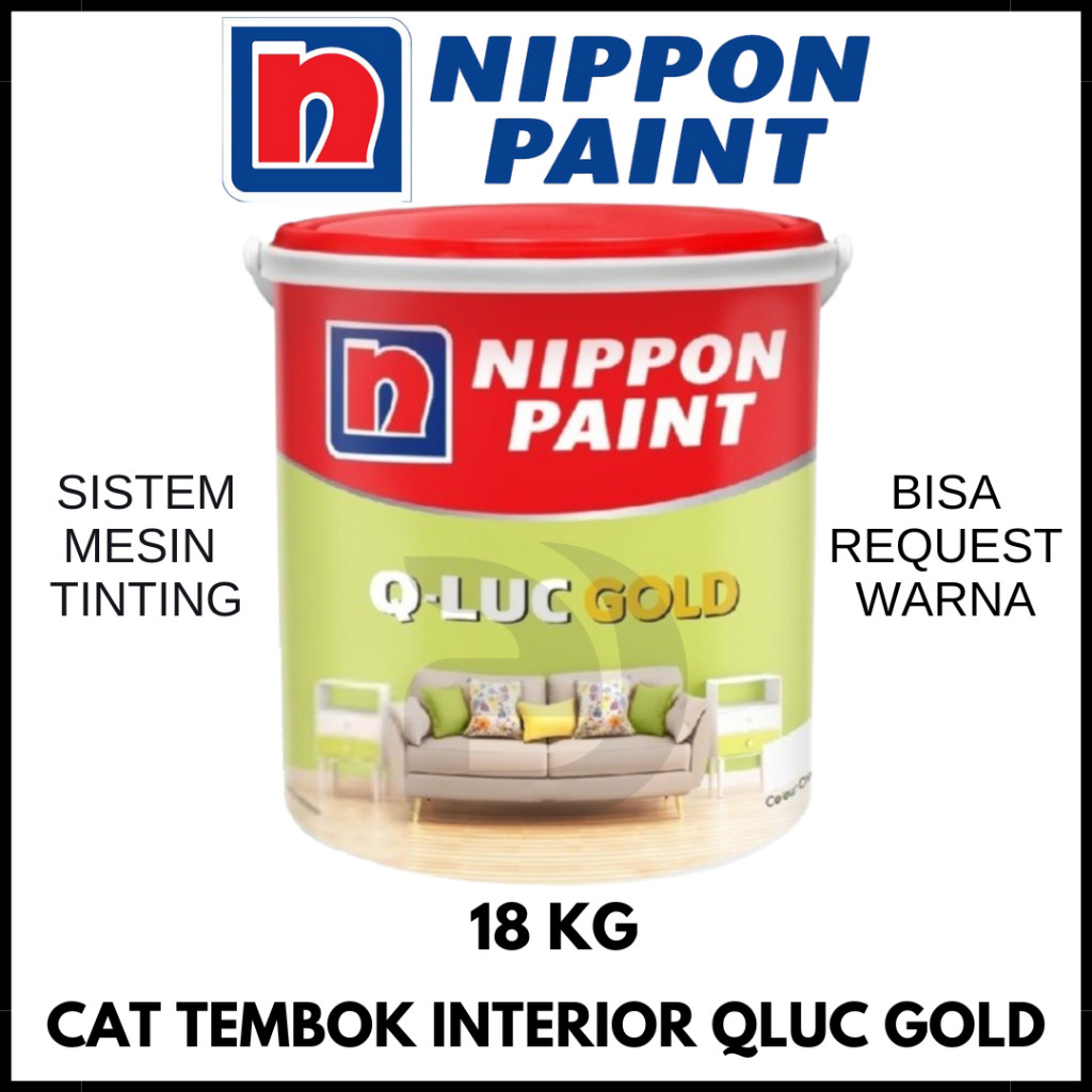 Jual Cat Tembok Interior Qluc Gold 18 Kg / NIPPON PAINT | Shopee Indonesia