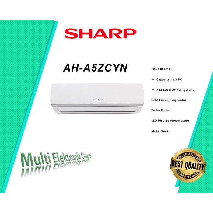 Jual Sharp AH-A5ZCYN AC Split 1/2 PK - Unit Only | Shopee Indonesia
