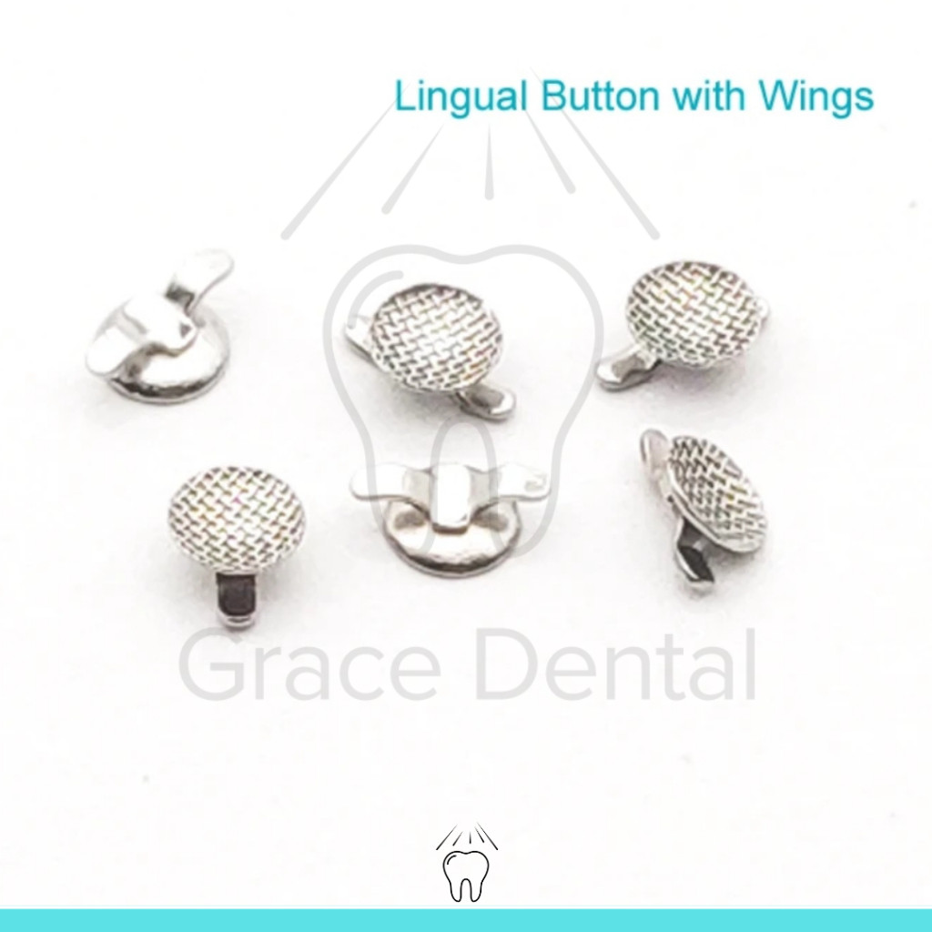 Jual Lingual Button Cleat Wing Double Cleats Orthodontic Ortho Behel ...