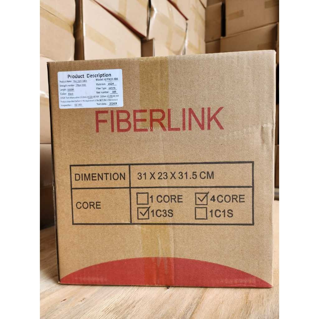 Jual Kabel DROP CORE 4 CORE 3 SELING Merk FIBERLINK 1000Mter | Shopee ...