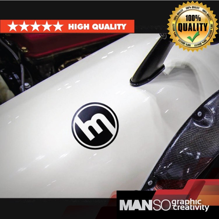 Jual Mazdaspeed "M" Round Logo Sticker Decal Mazda3 Mazda6 Mazda cx5 ...
