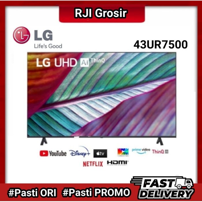 Jual LG TV 43UR7500PSC 43 INCH SMART TV 4K UHD 43UR750 43UR75 43UR7500 | Shopee Indonesia