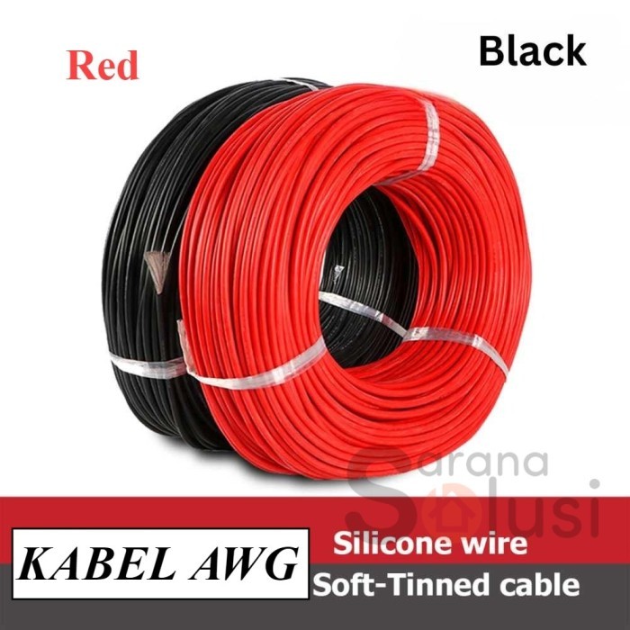 Jual Kabel AWG Serabut 2 4 5 6 7 8 9 10 11 12 13 14 15 16 Silicone ...