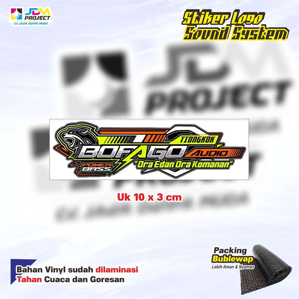 Jual JDM Project - Stiker Sound System BOFAGO AUDIO | Shopee Indonesia