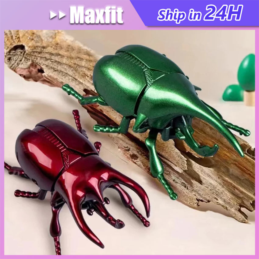 Jual Mainan Robot Serangga Bergerak Jalan Berputar Kumbang Badak Tanpa ...