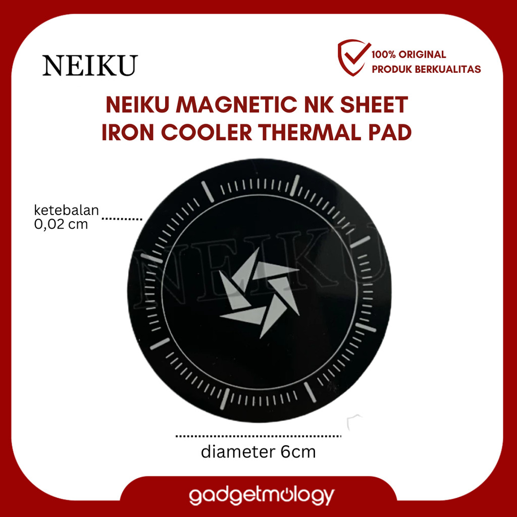 Jual NEIKU Magnetic Sheet Magnet Sticker Ring Aluminium Pad for Phone ...