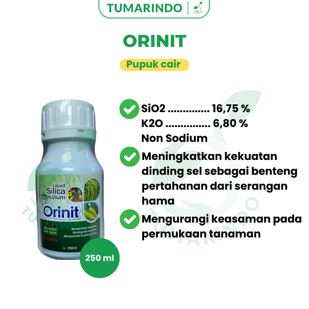 Jual Orinit 250ml Pupuk Silica Cair Dan Klasium | Shopee Indonesia