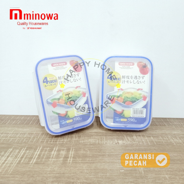 Jual YOSHIKAWA SEALWARE 590ML | KOTAK MAKAN | OMPRENGAN 4 LOCK ANTI TUMPAH | Shopee Indonesia
