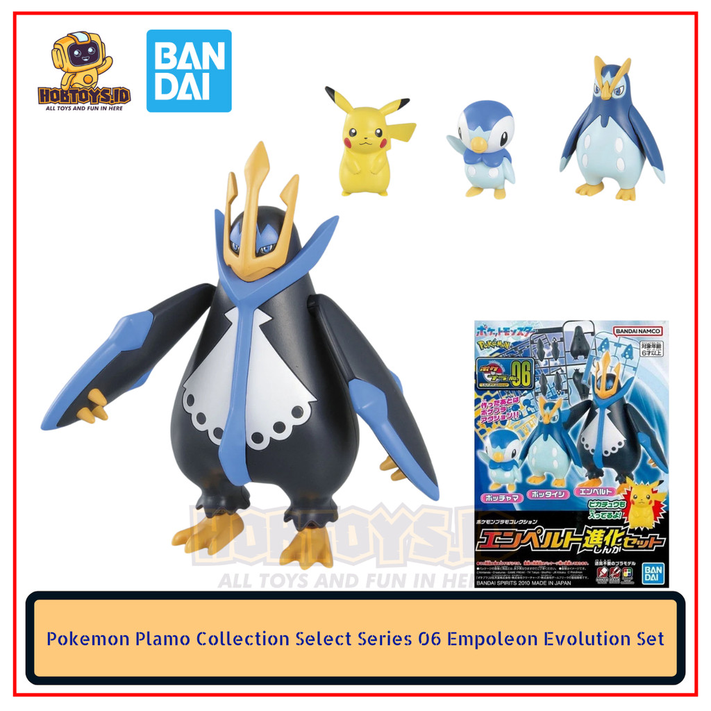Jual Pokemon Plamo Collection Empoleon Evolution Set | Shopee Indonesia